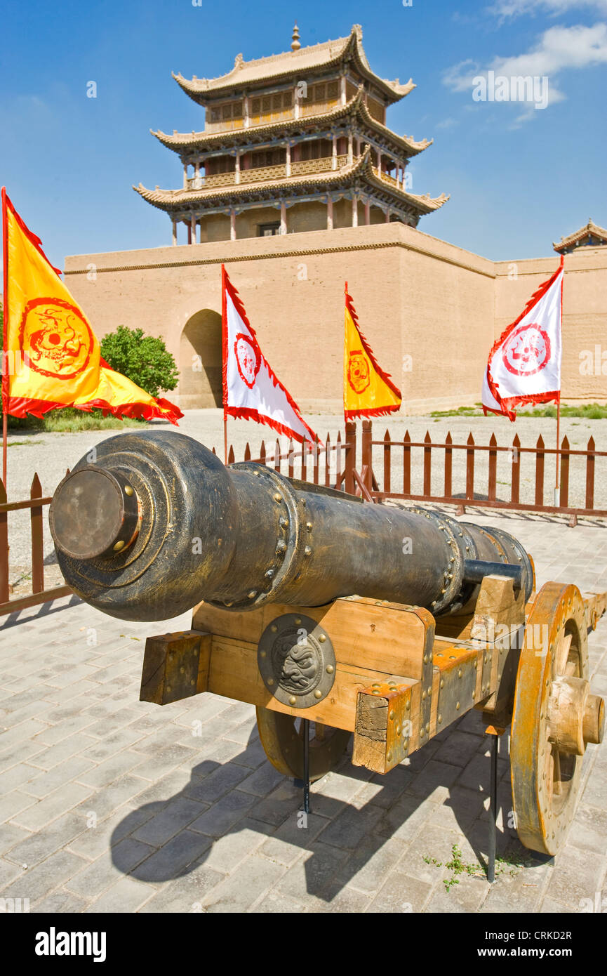 A traditional canon located within the Guan City of Jiayuguan and the ...