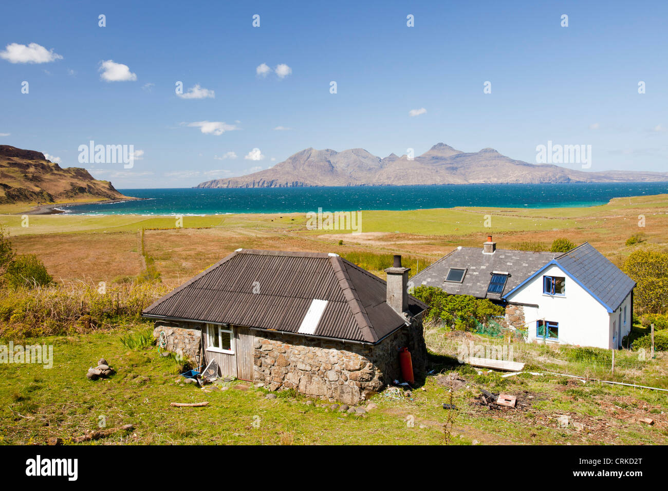 Rhum from the Isle of Eigg, Scotland, UK Stock Photo - Alamy