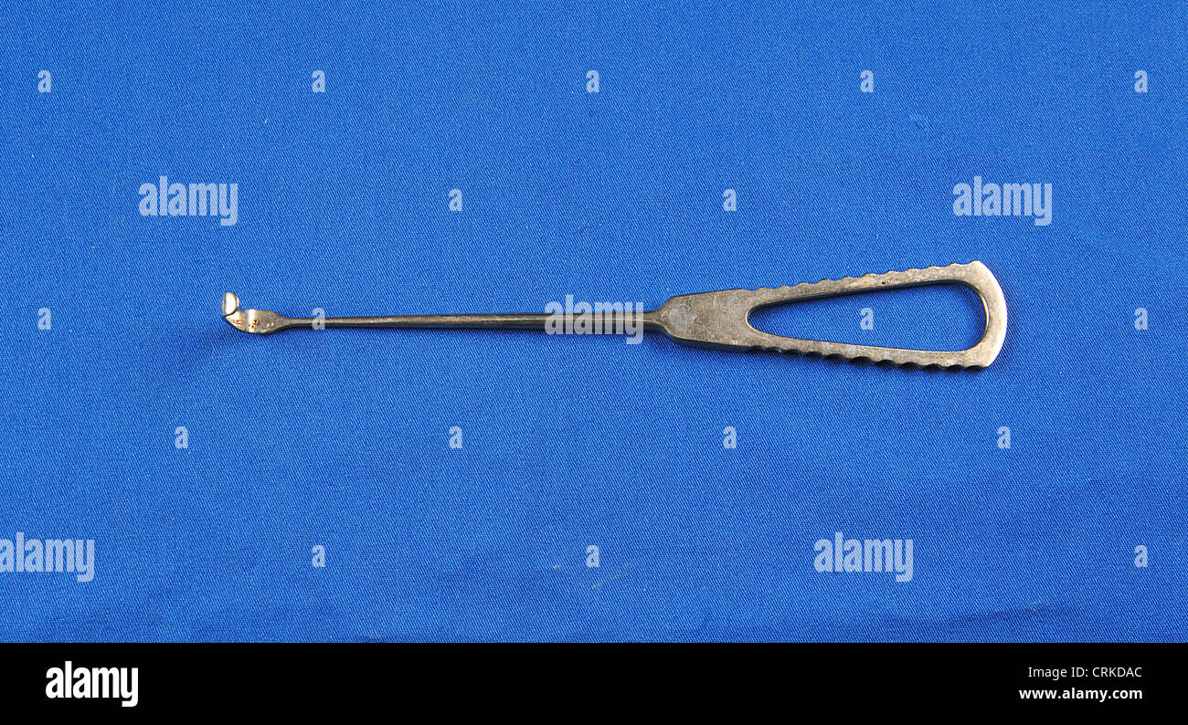 A small Lagenbeck retractor. This handheld retractor is used to ...