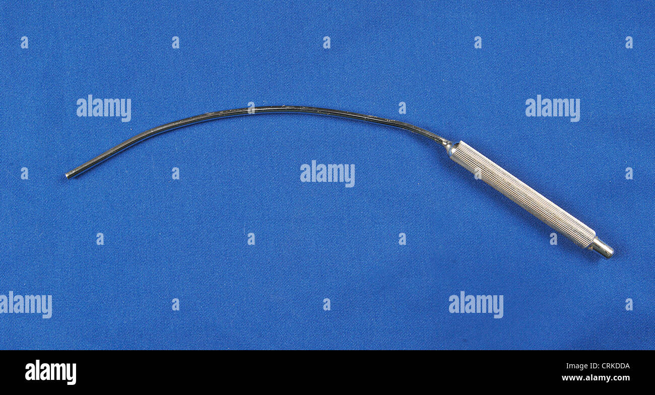 A Frazier suction tip; characterised by its narrow nozzle which allows ...