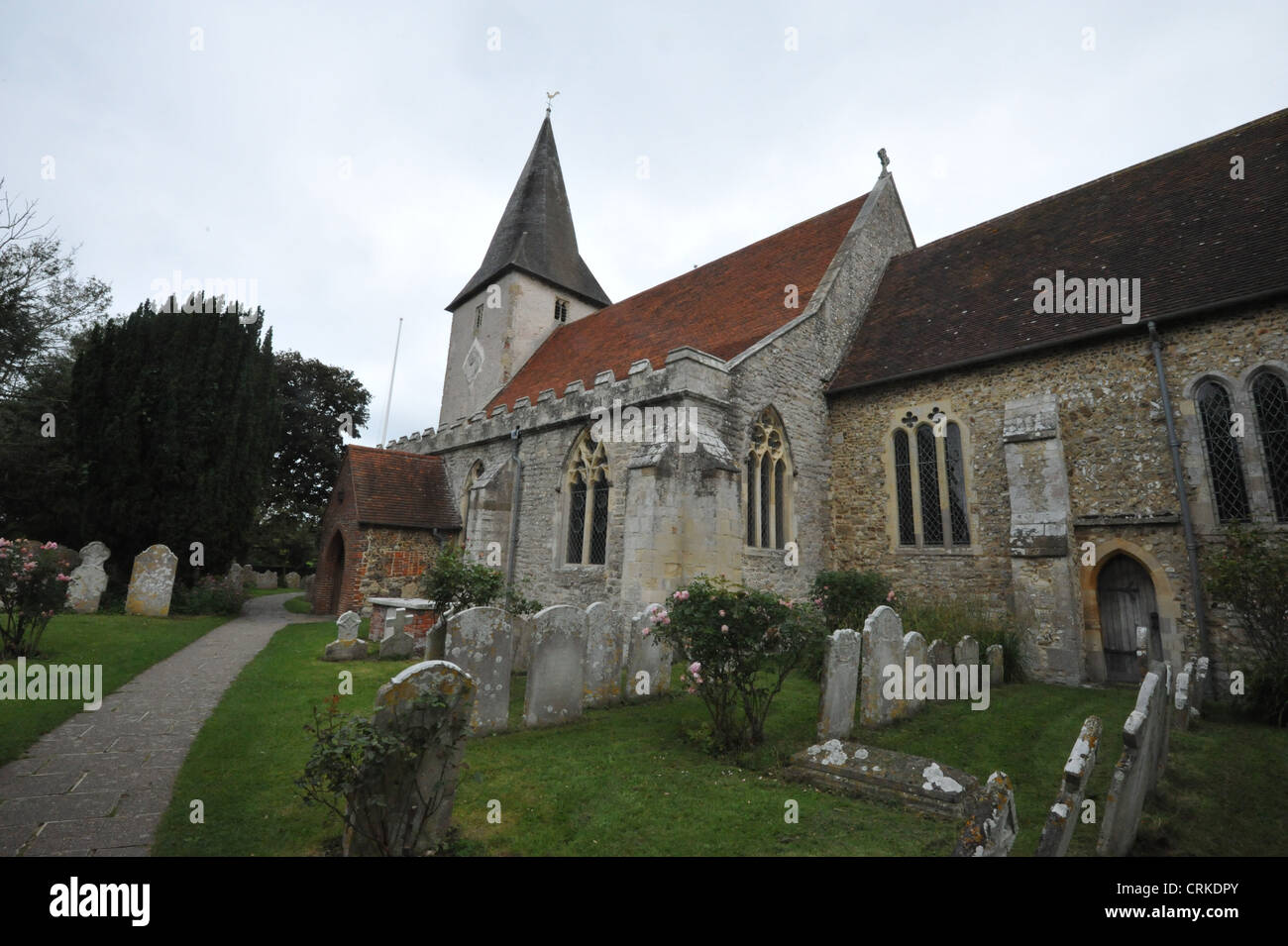 Gravestones at bosham church hi-res stock photography and images - Alamy