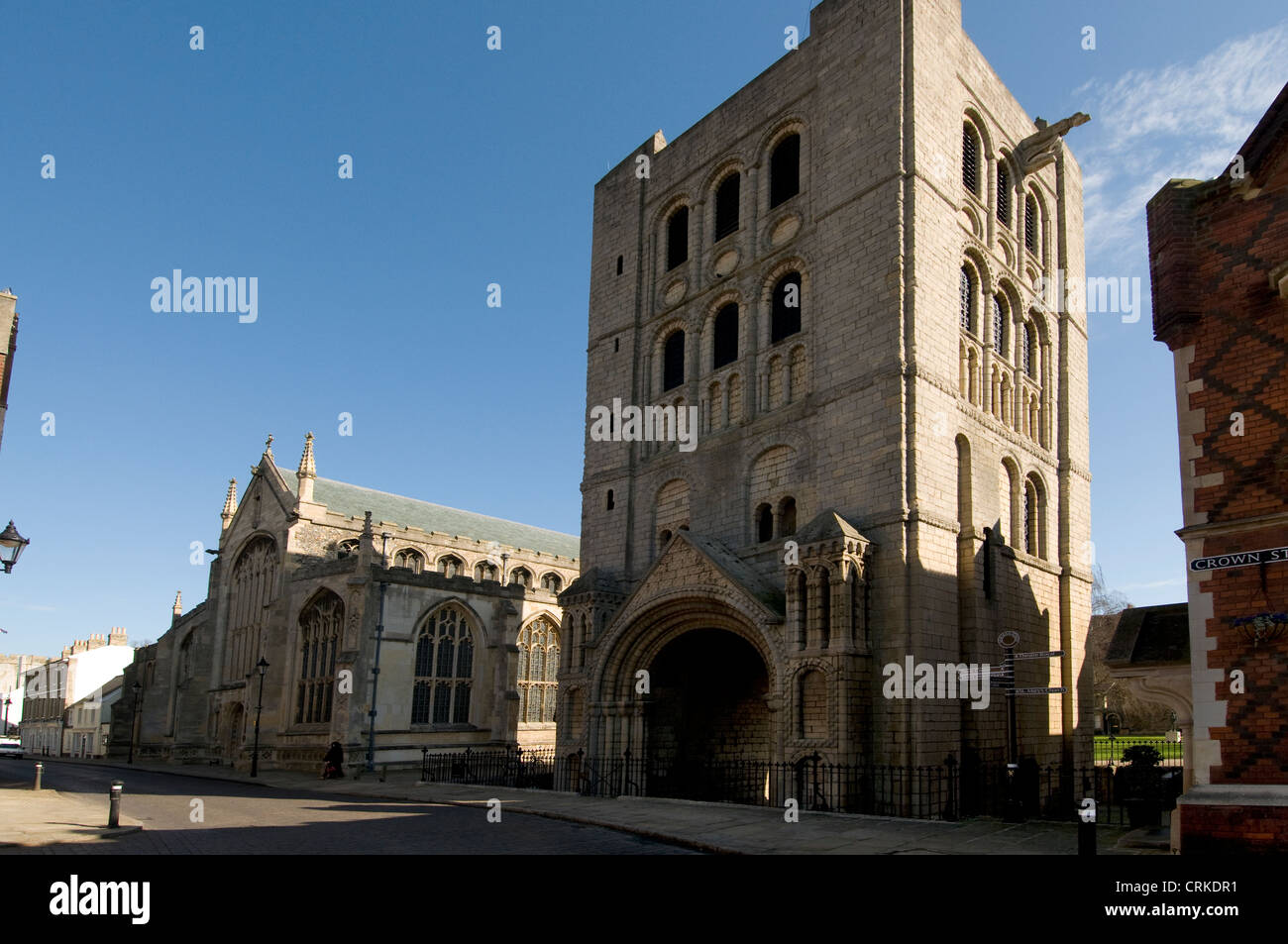 Bury St.Edmunds Cathedral on Angel Hill in Bury St.Edmunds,Suffolk ...