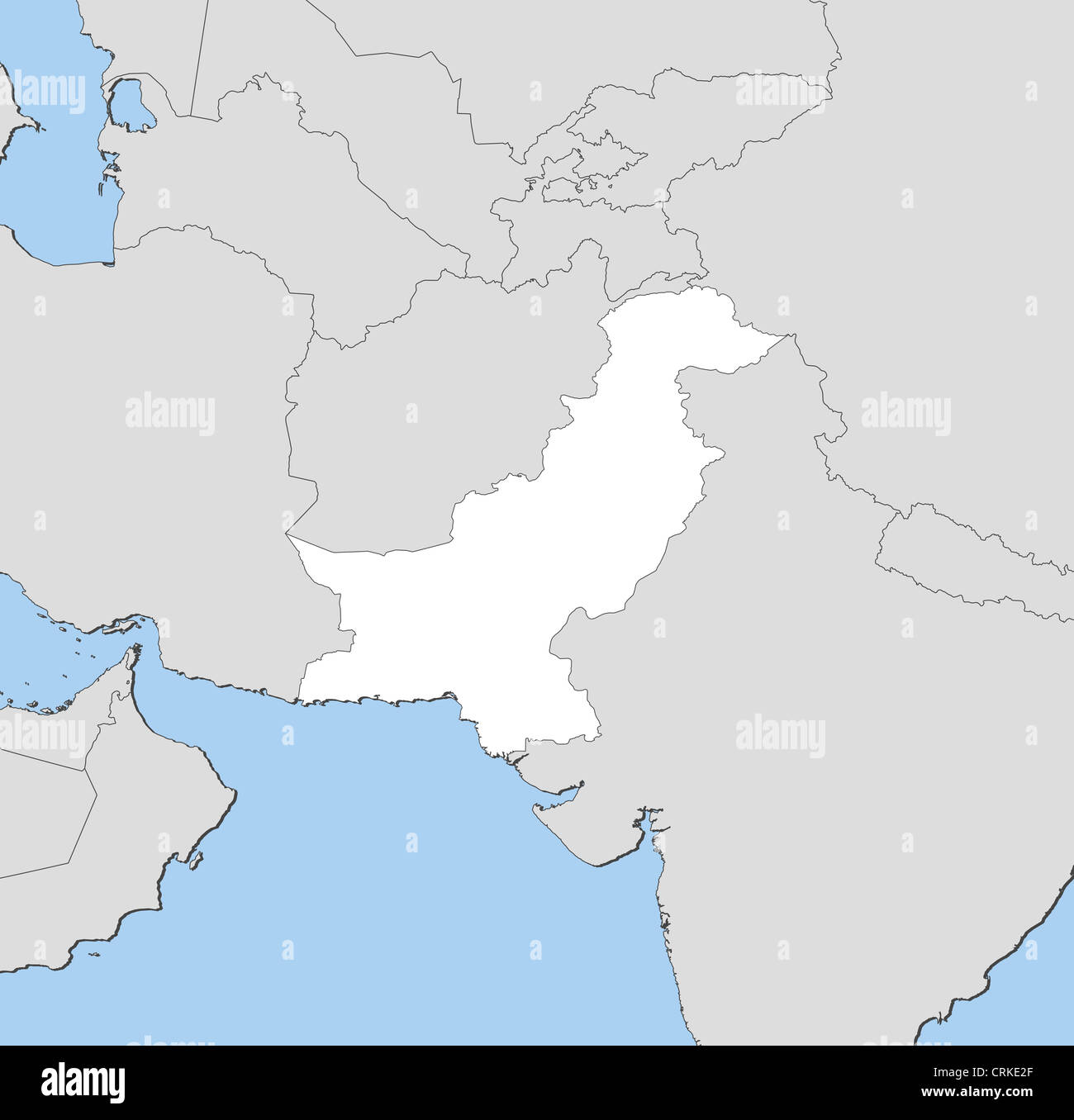 Political map of Pakistan with the several provinces Stock Photo - Alamy