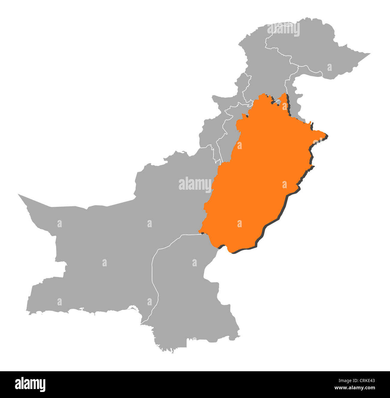 Punjab Map Vector Stock Photos & Punjab Map Vector Stock Images - Alamy