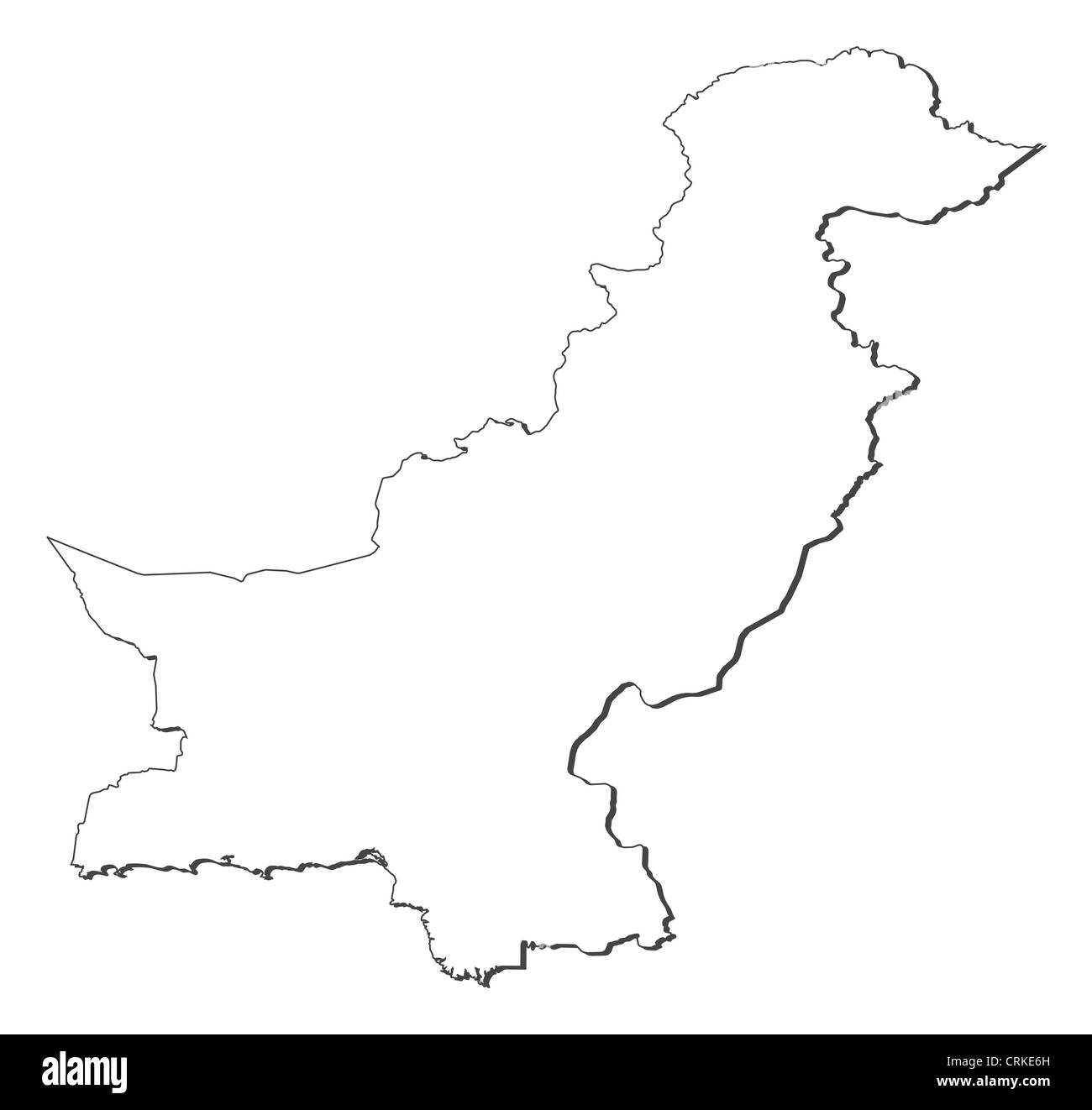 Political map of Pakistan with the several provinces Stock Photo - Alamy