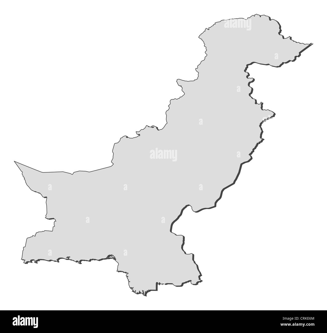 Political map of Pakistan with the several provinces Stock Photo - Alamy