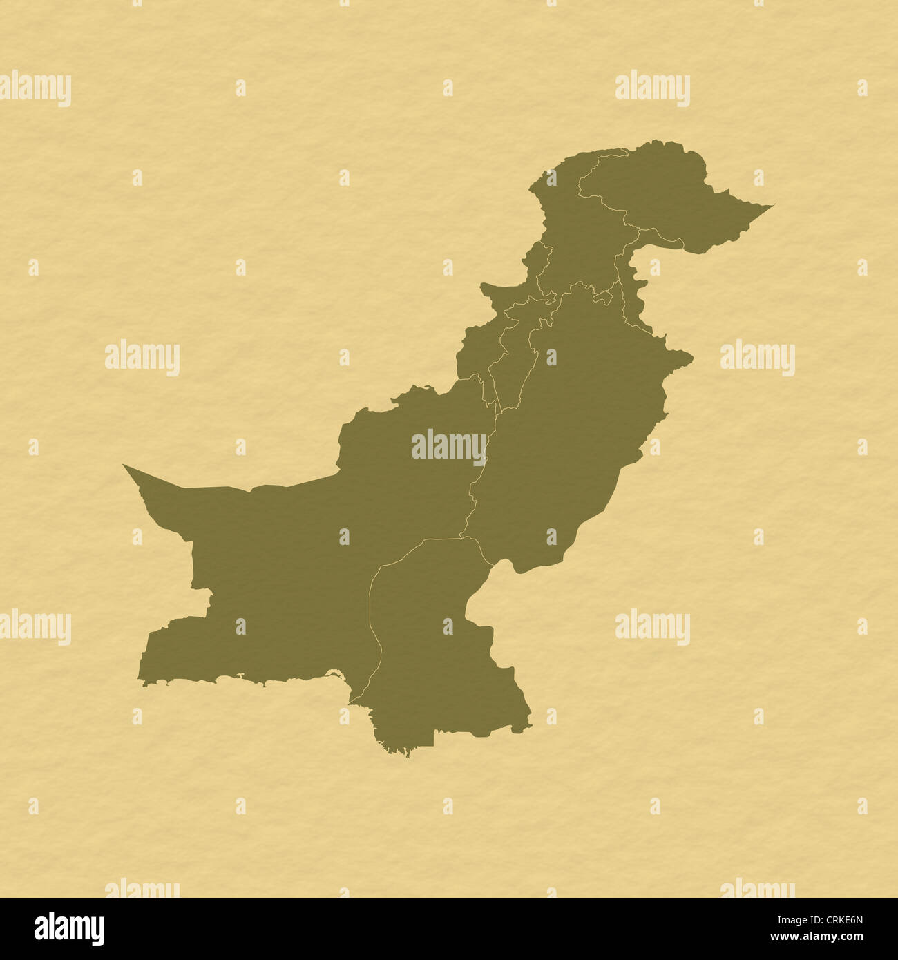 Political map of Pakistan with the several provinces Stock Photo - Alamy
