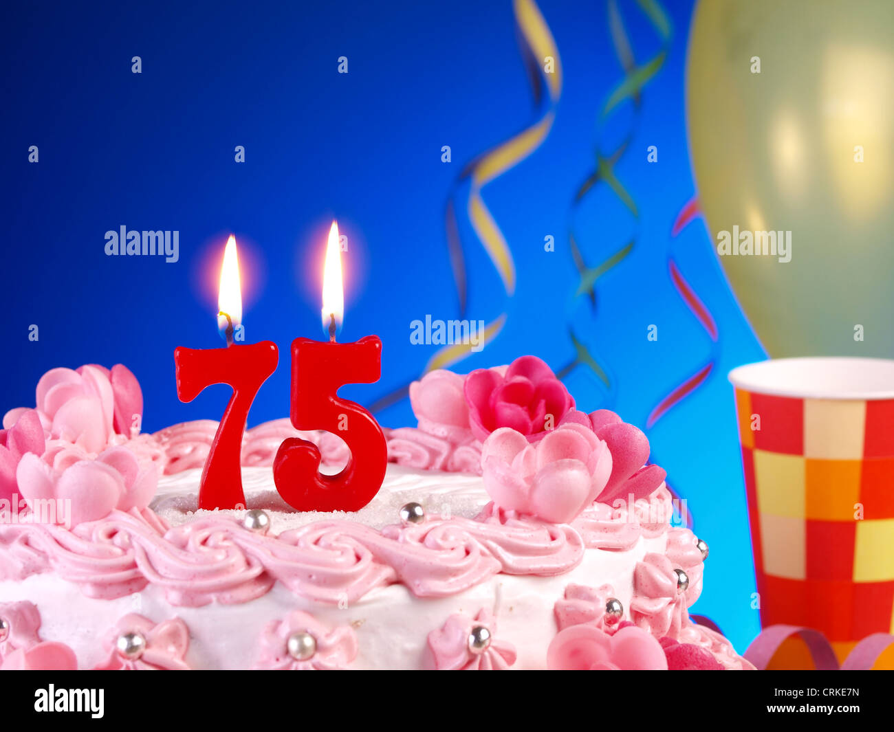 75 birthday party hi-res stock photography and images - Alamy