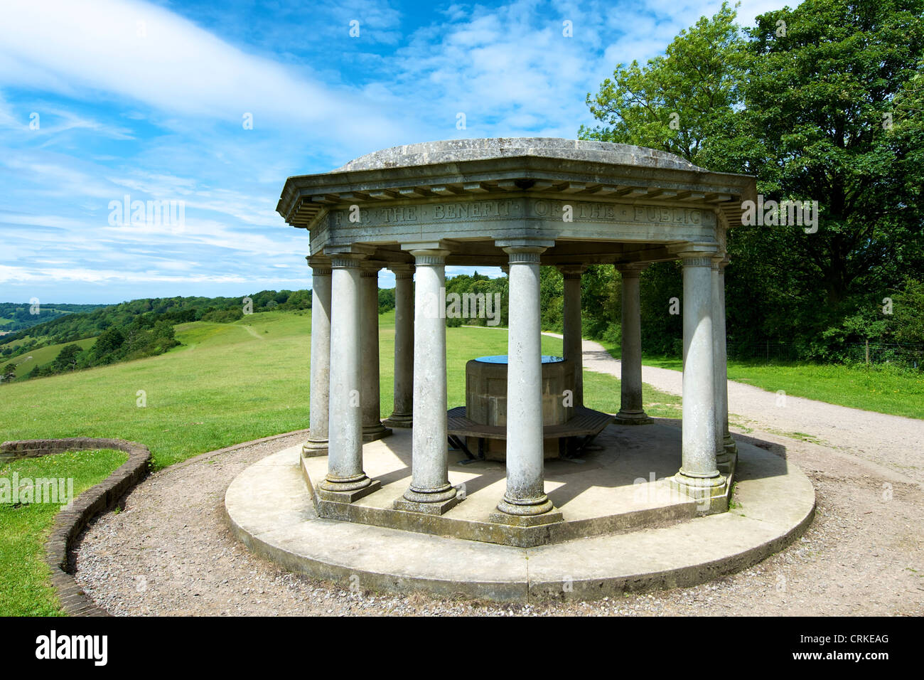 The Inglis Memorial with viewpoint indicator on Colley Hill which was ...