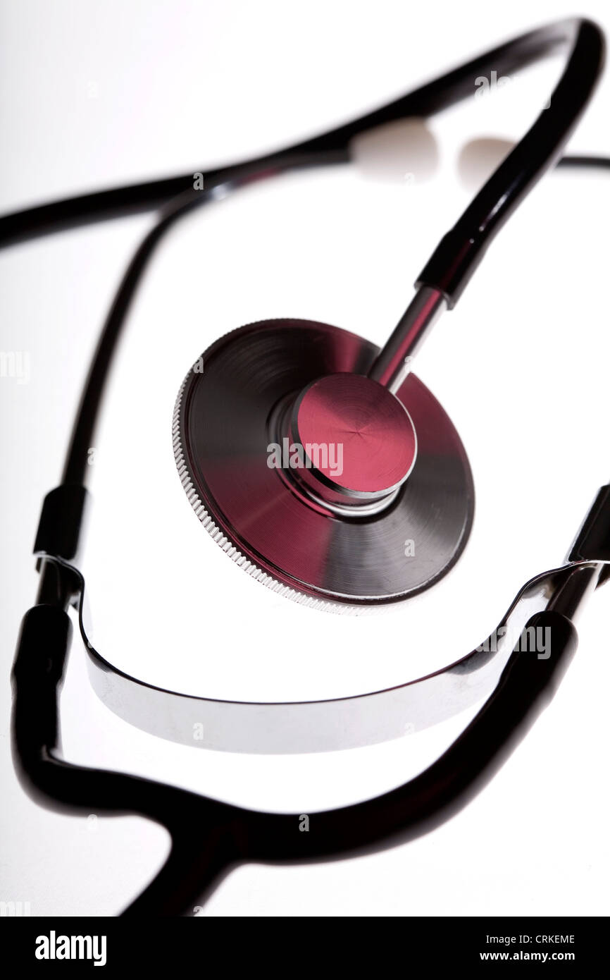 Stethoscope, used to listen to sounds within the body. It is most ...
