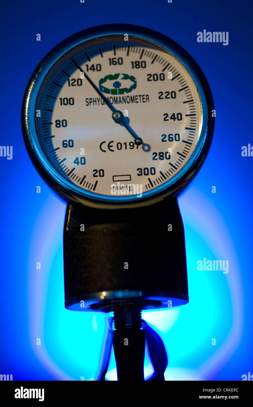 Sphygmomanometer A Instrument Used To Measure Blood Pressure Stock
