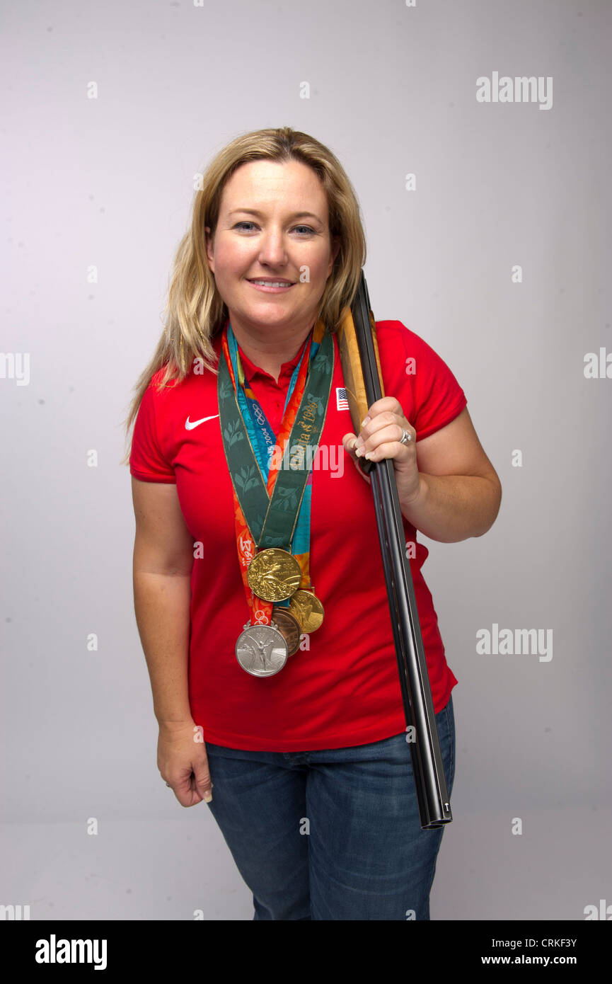 Team USA shooting Kim Rhode poses at the USOC Media Summit in Dallas ...
