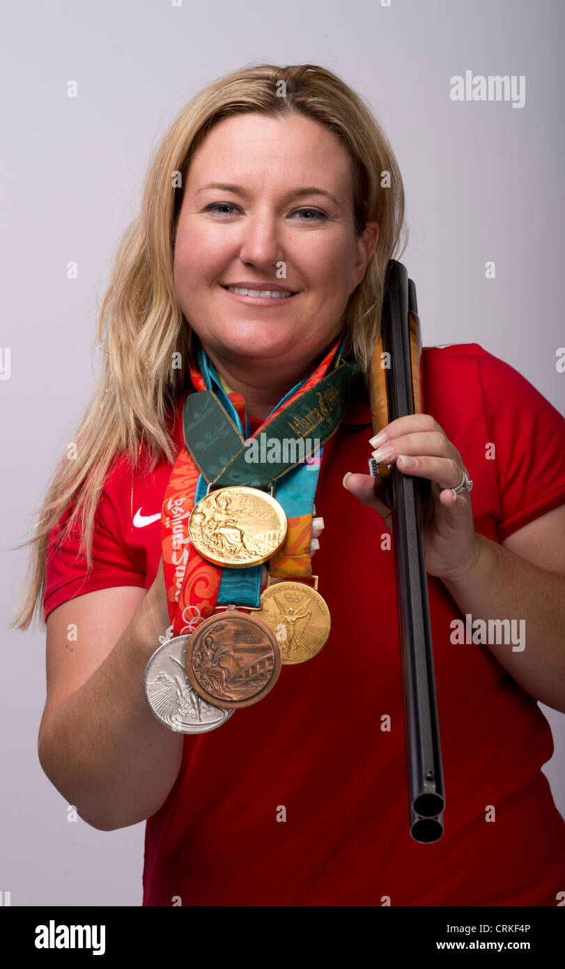 Team USA shooting Kim Rhode poses at the USOC Media Summit in Dallas ...