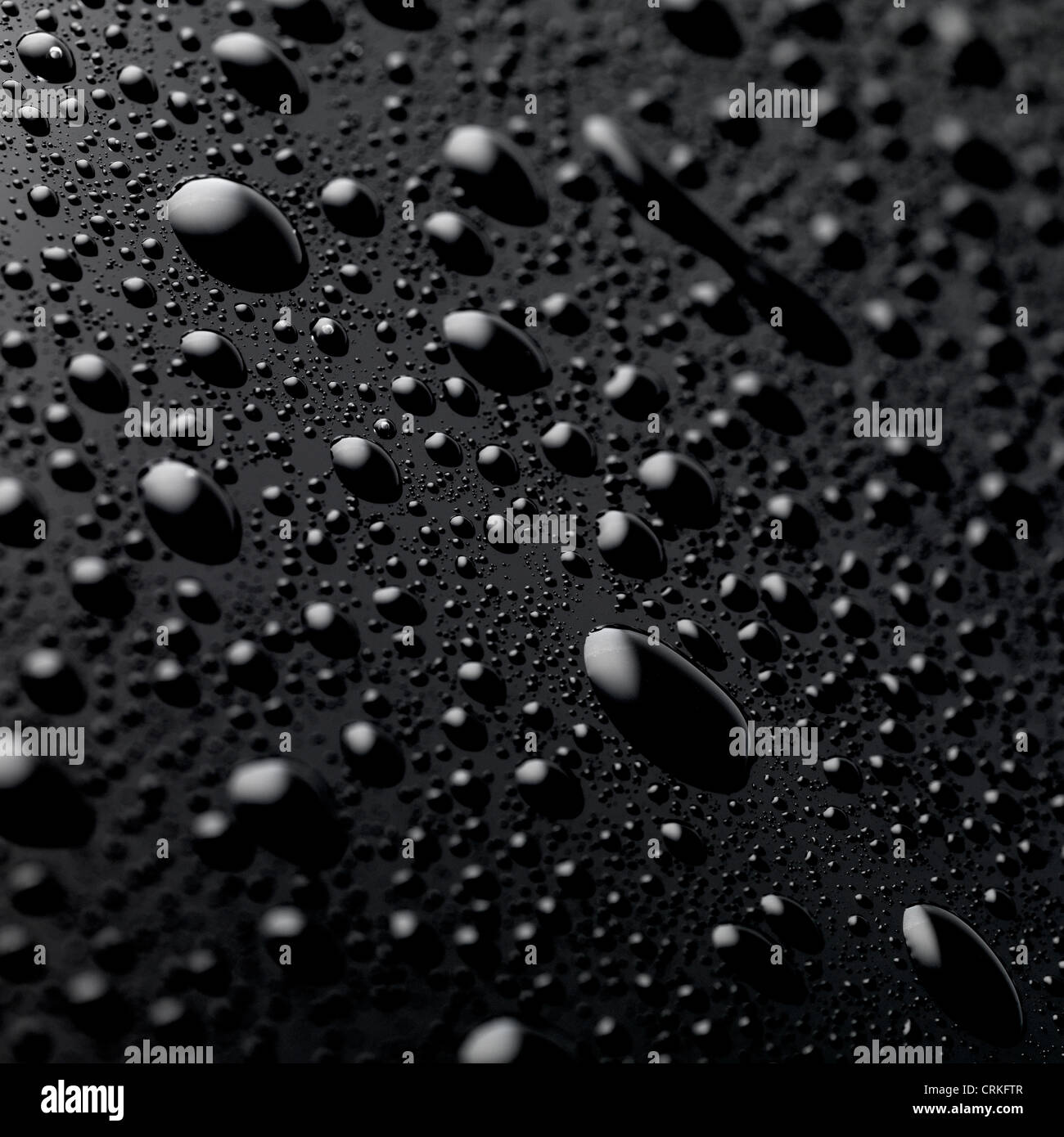 water drops on black Stock Photo - Alamy