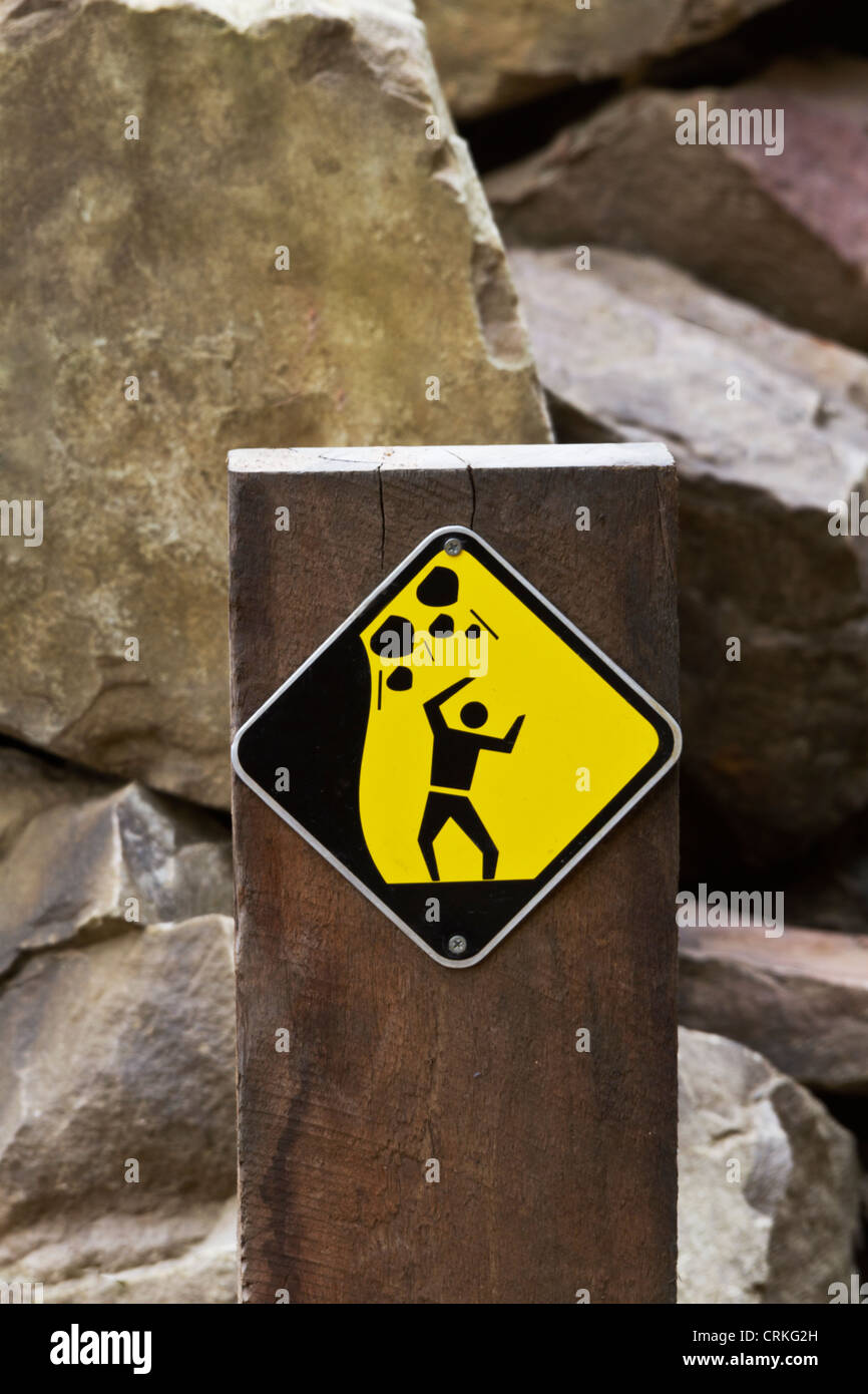 Danger of falling rocks hi-res stock photography and images - Alamy