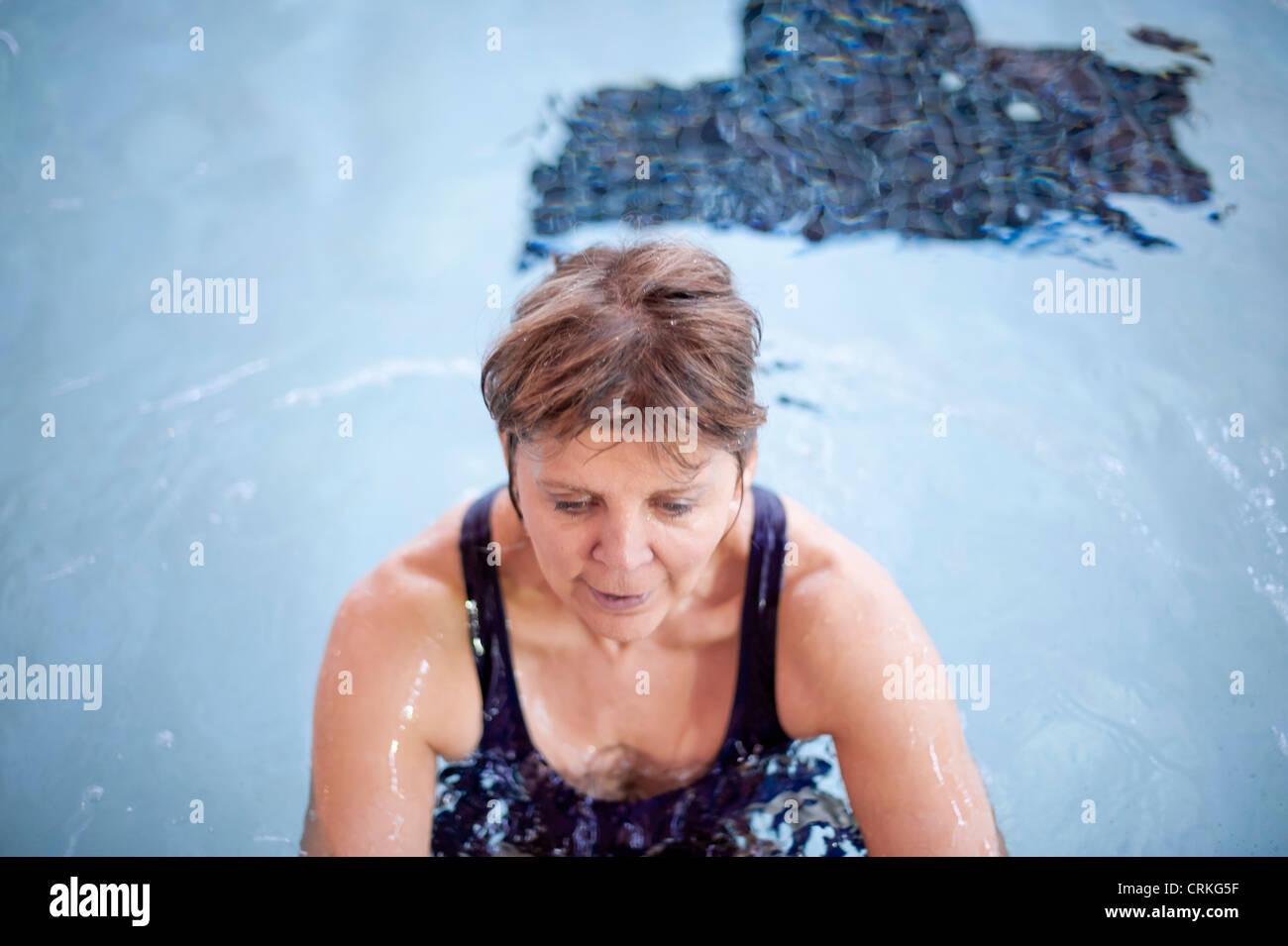 Senior citizen woman in bathing hi-res stock photography and images - Alamy