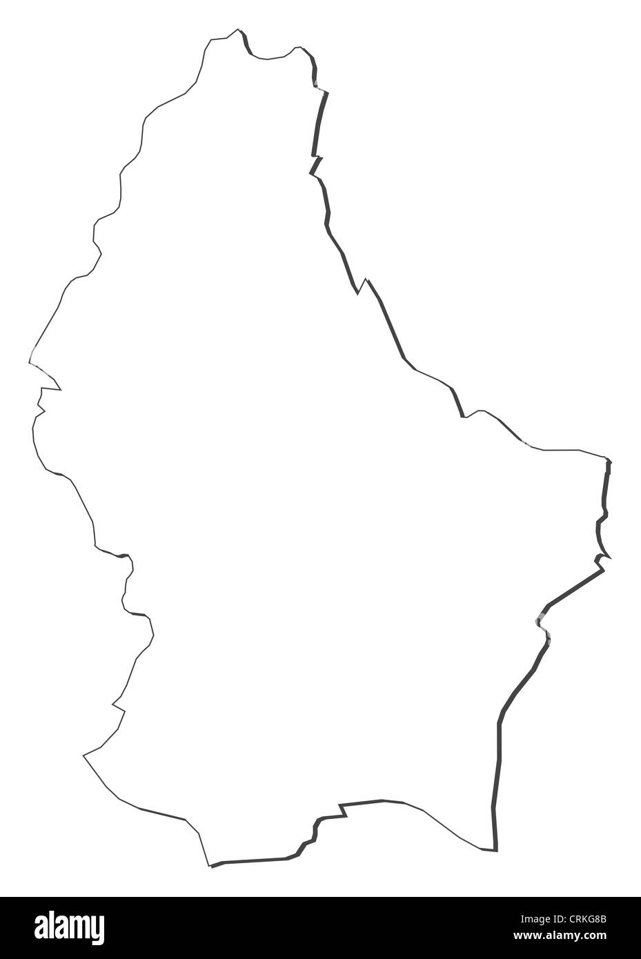 Political map of Luxembourg with the several Districts Stock Photo - Alamy