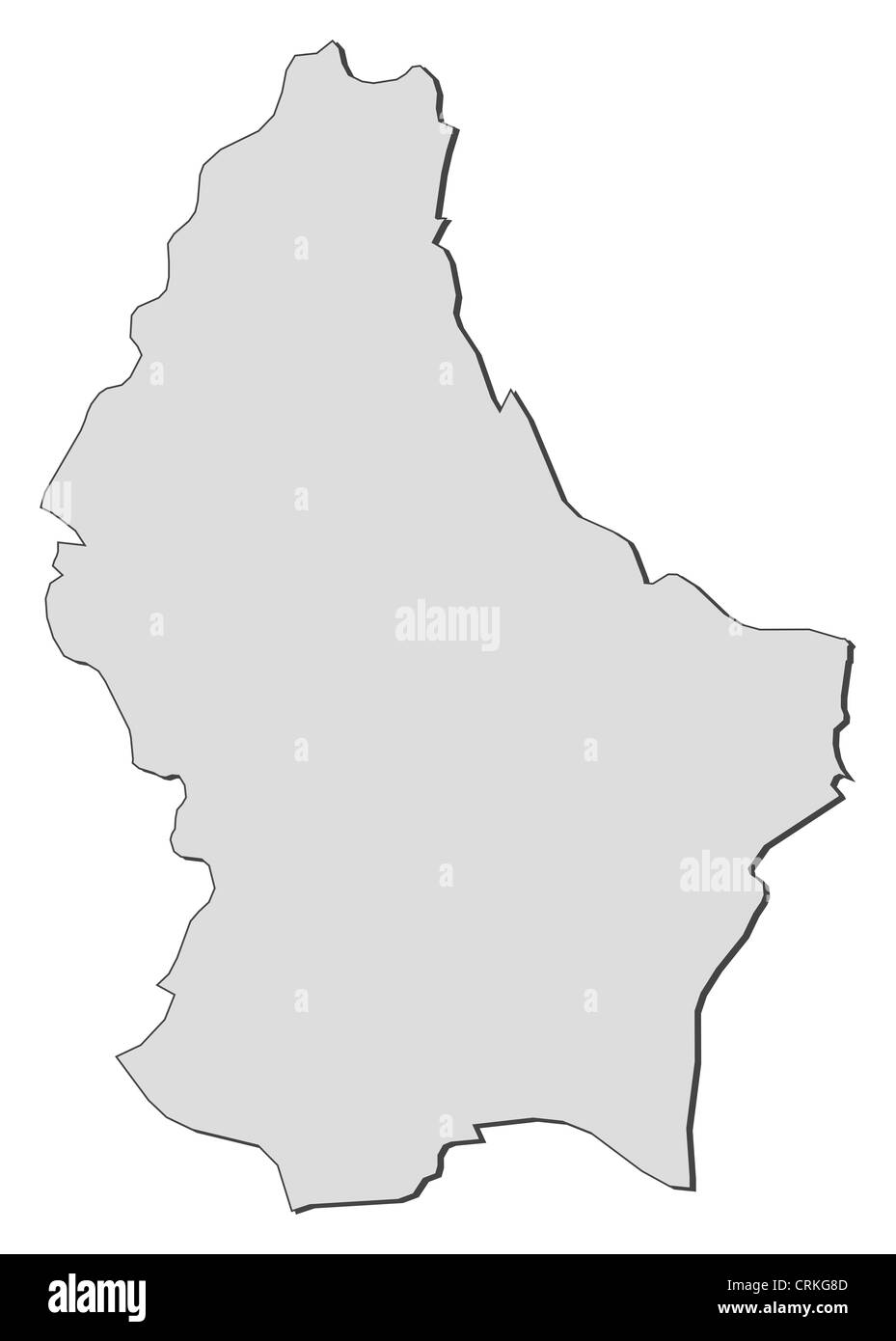 Political map of Luxembourg with the several Districts Stock Photo - Alamy