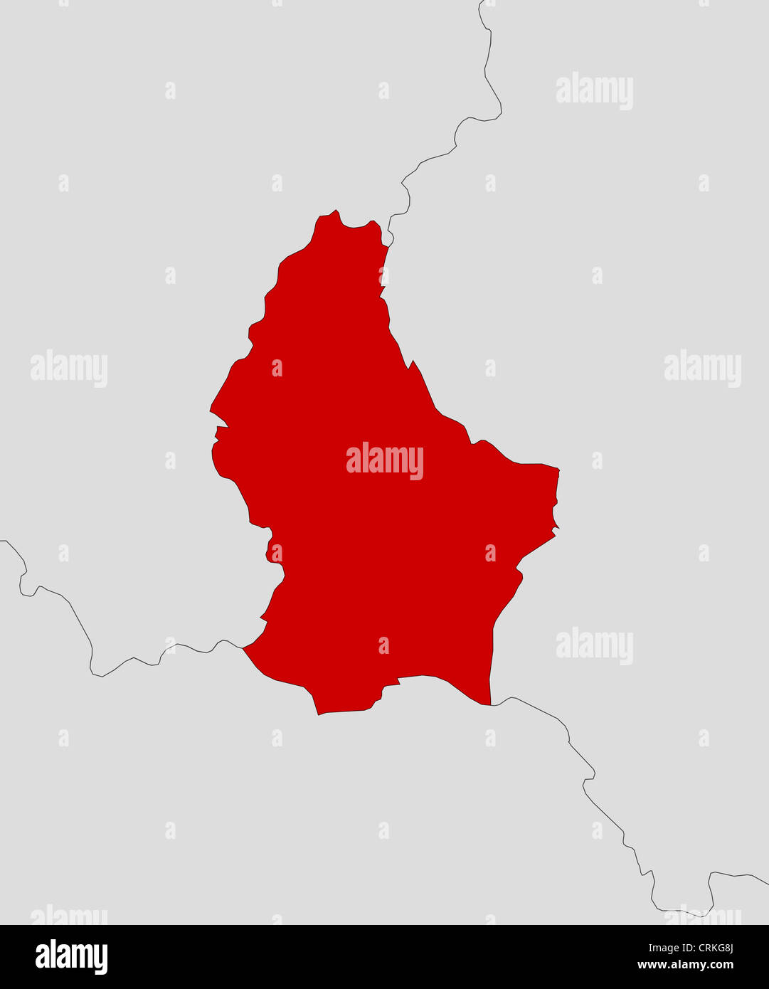 Political map of Luxembourg with the several Districts Stock Photo - Alamy