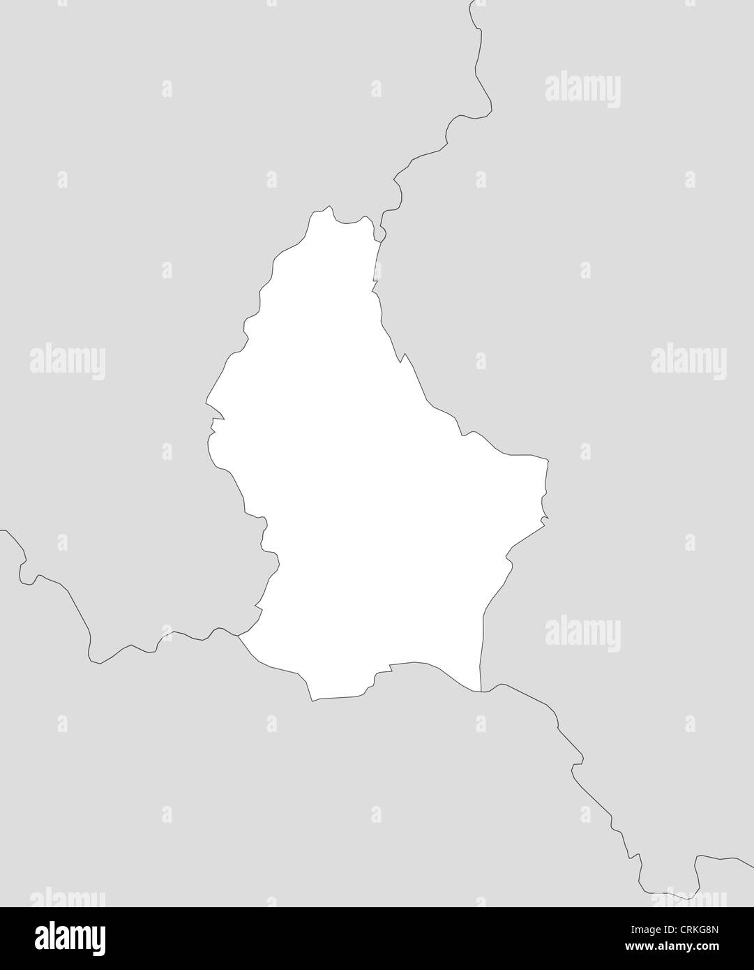 Political map of Luxembourg with the several Districts Stock Photo - Alamy