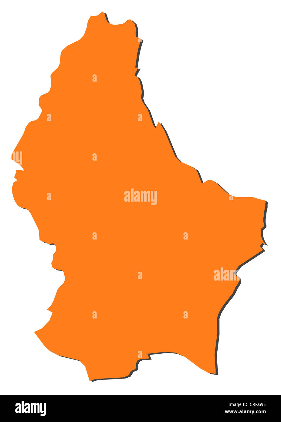 Political map of Luxembourg with the several Districts Stock Photo - Alamy