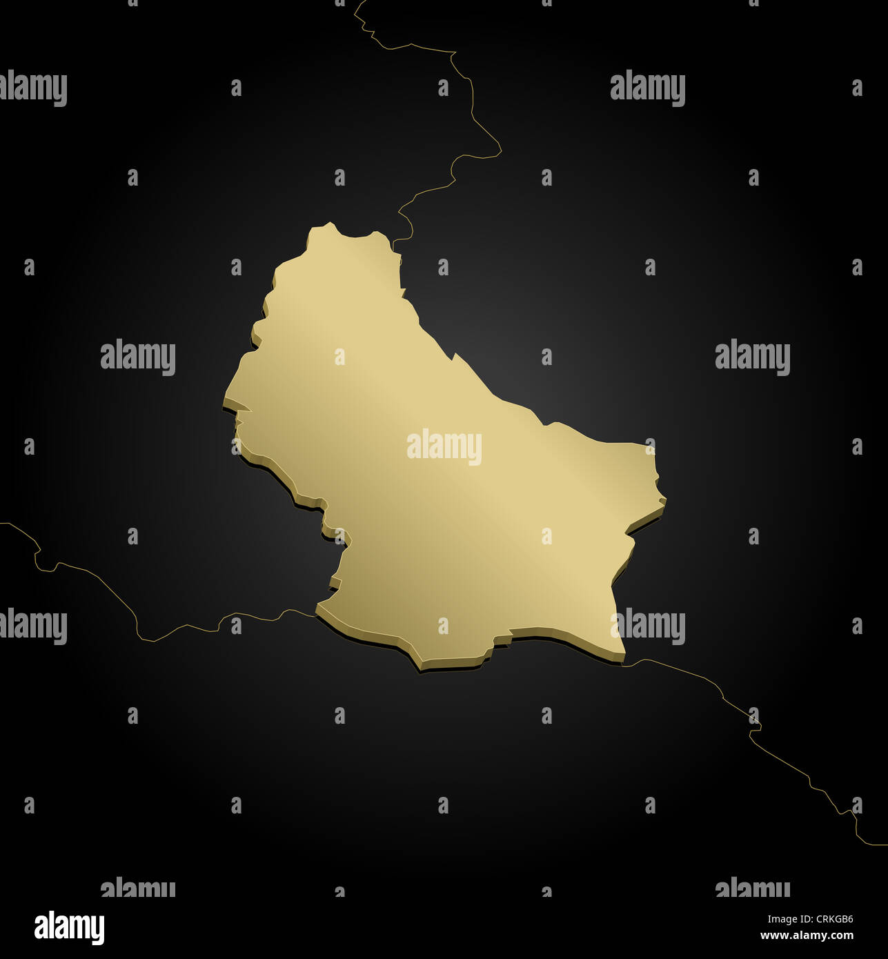 Political map of Luxembourg with the several Districts Stock Photo - Alamy