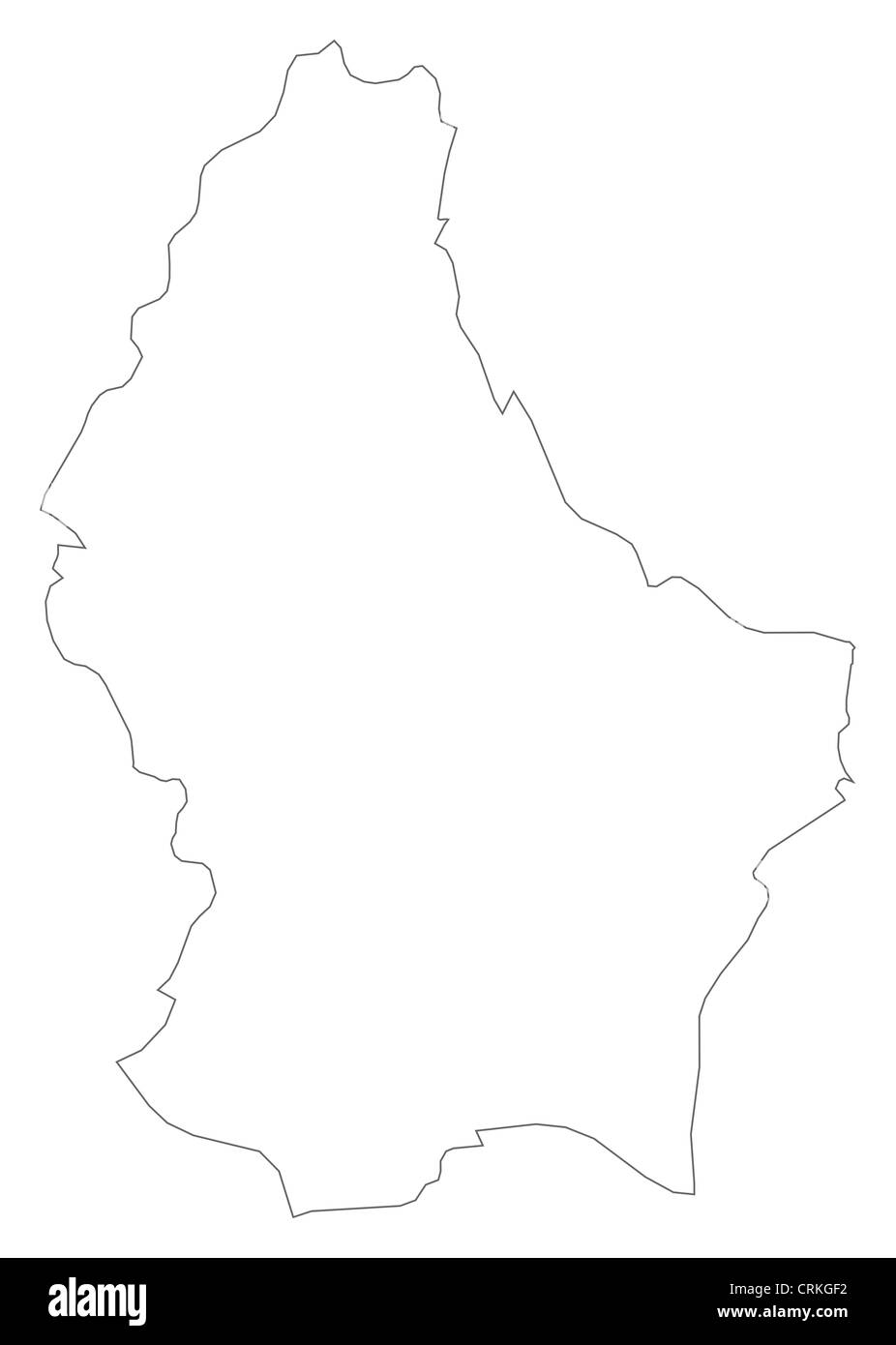 Political map of Luxembourg with the several Districts Stock Photo - Alamy