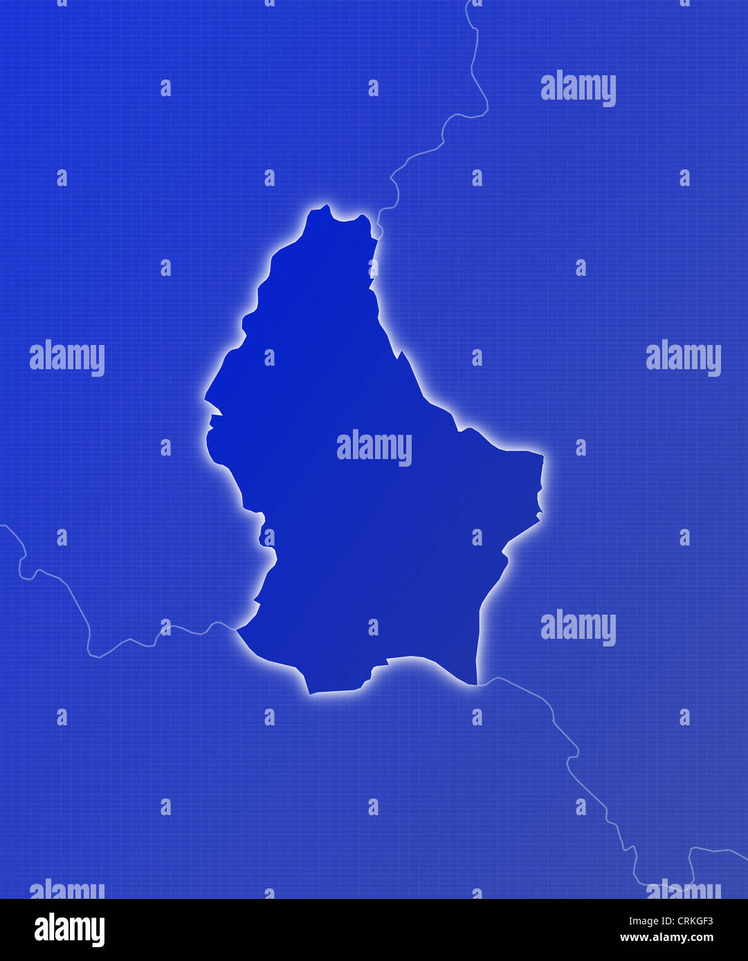 Political map of Luxembourg with the several Districts Stock Photo - Alamy