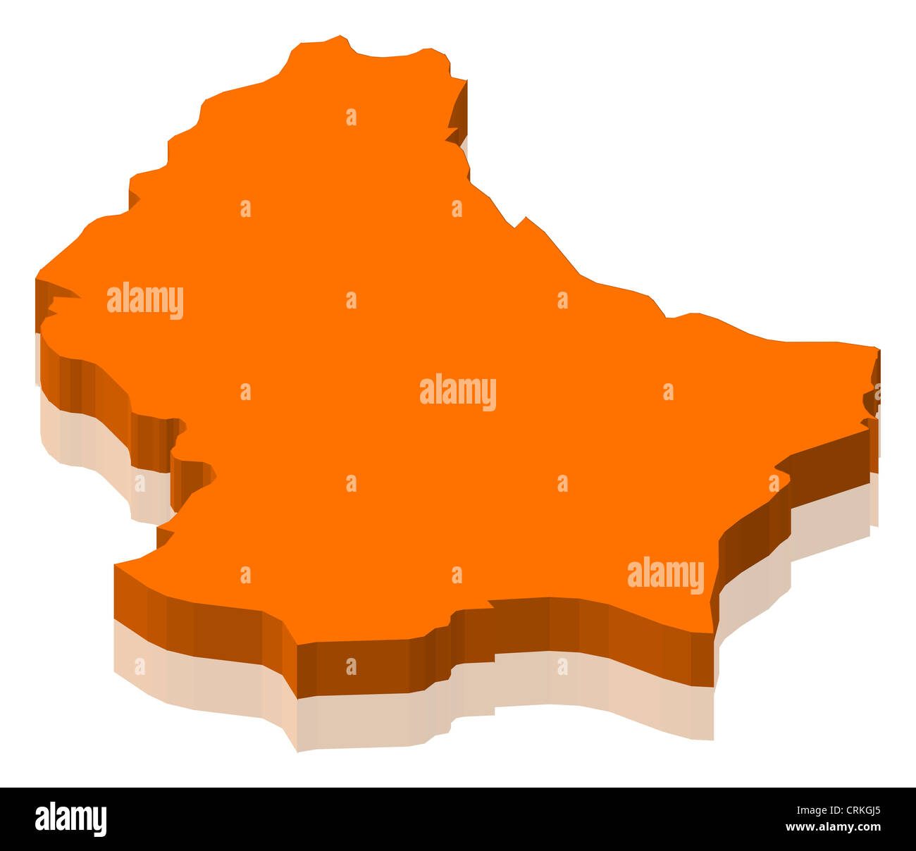 Political map of Luxembourg with the several Districts Stock Photo - Alamy