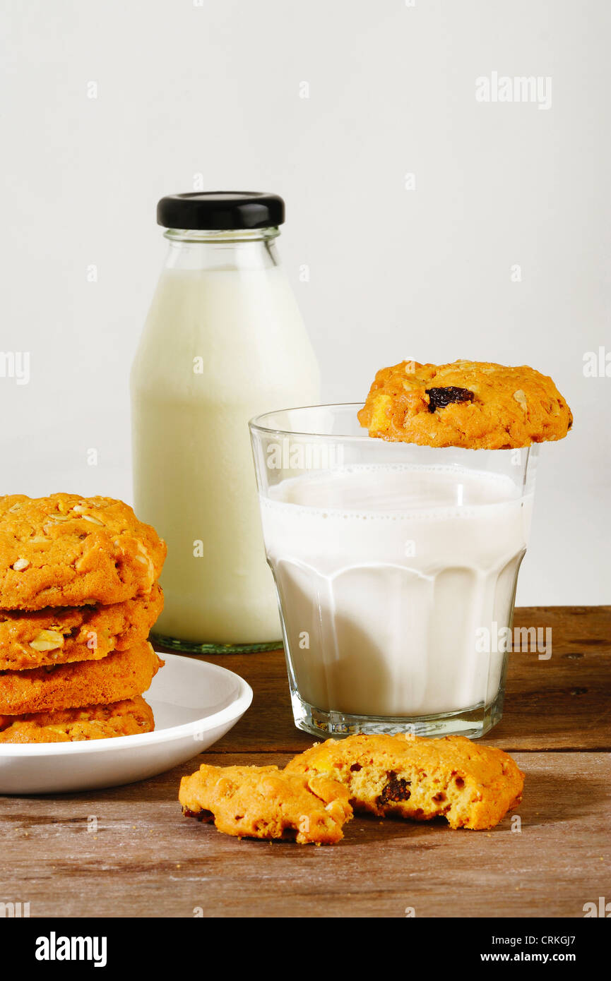 Cookies and Milk Stock Photo - Alamy