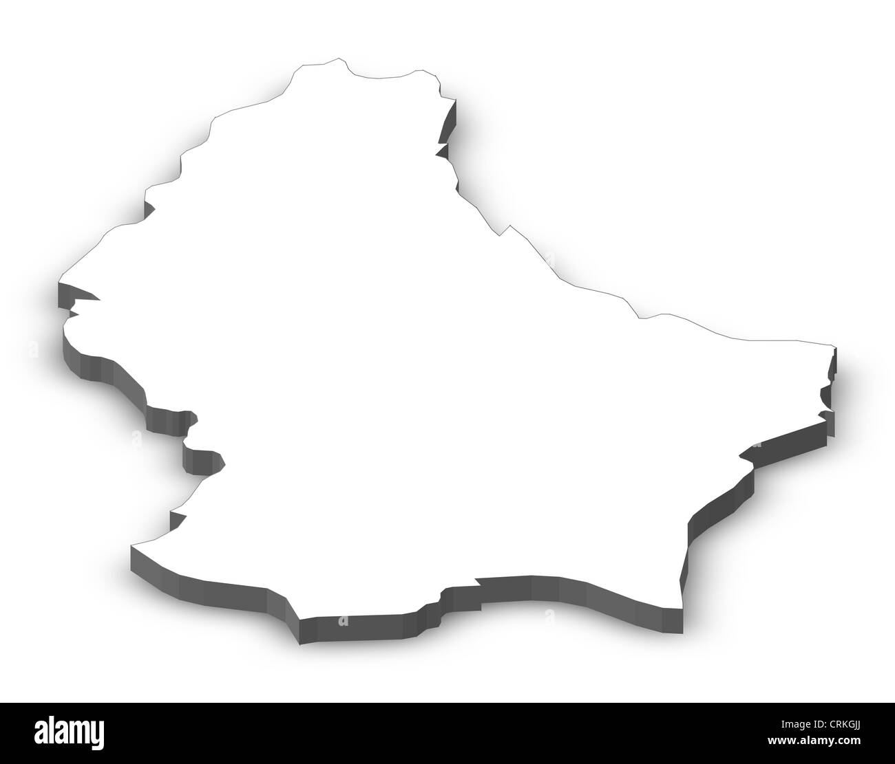 Political map of Luxembourg with the several Districts Stock Photo - Alamy