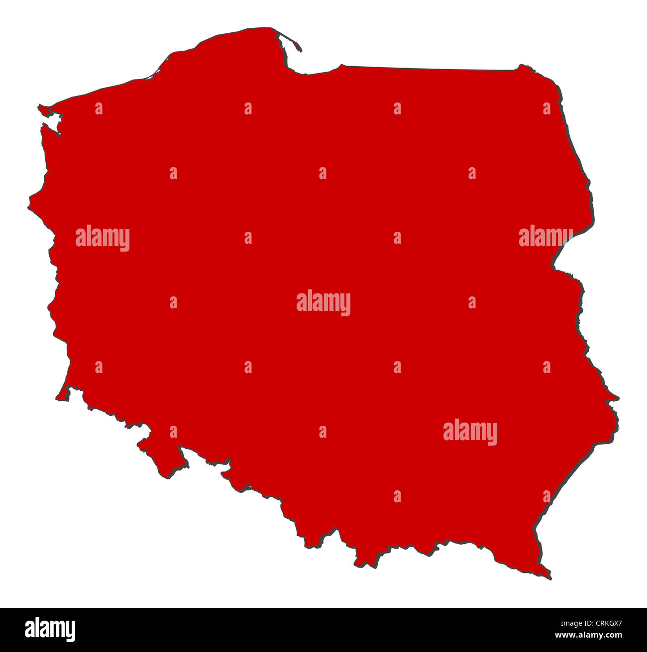 Political map of Poland with the several provinces (voivodschips Stock ...