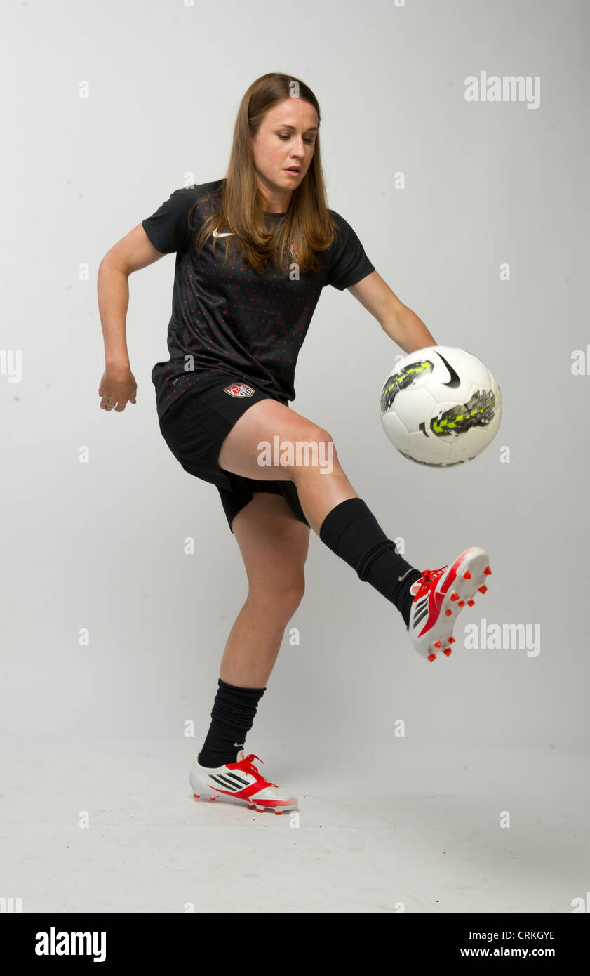 Team USA women's soccer star Heather O'Reilly at the USOC Media Summit ...