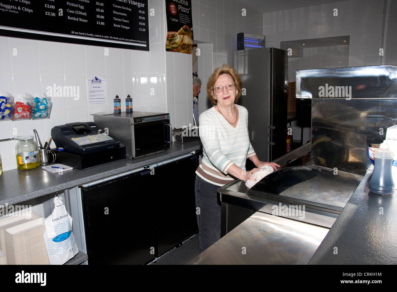 Fish and chip shop counter hi-res stock photography and images - Alamy