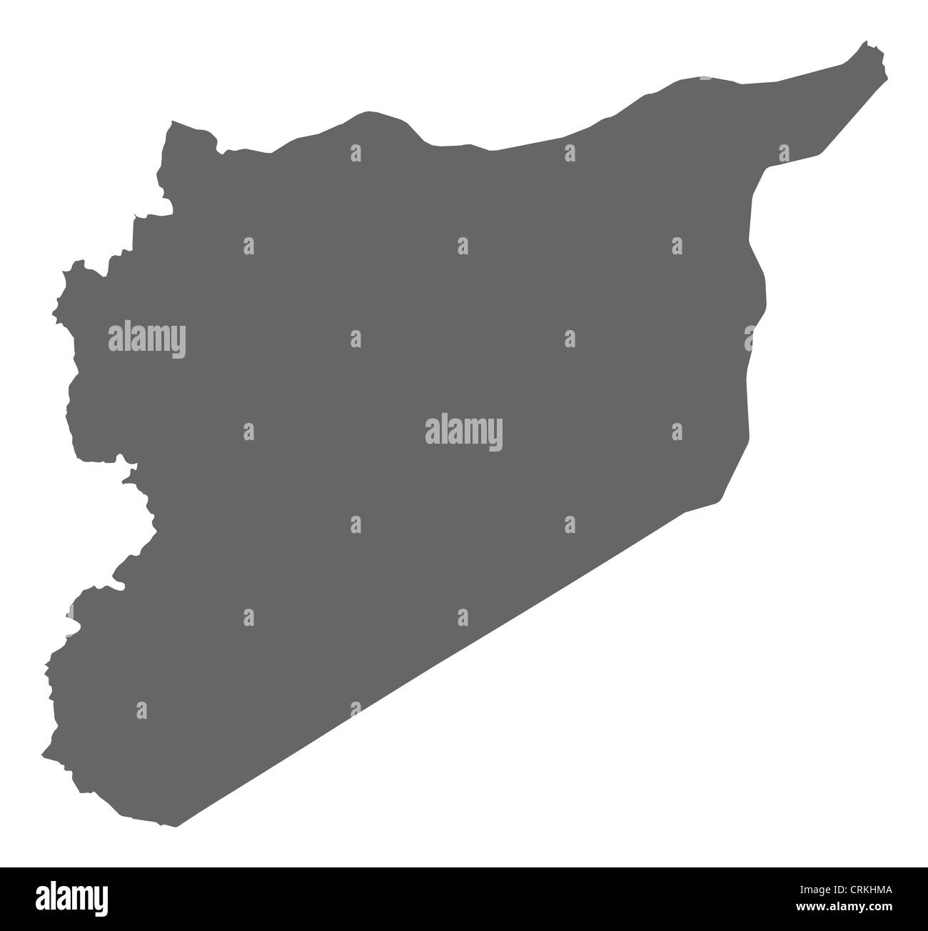 Political map of Syria with the several governorates Stock Photo - Alamy