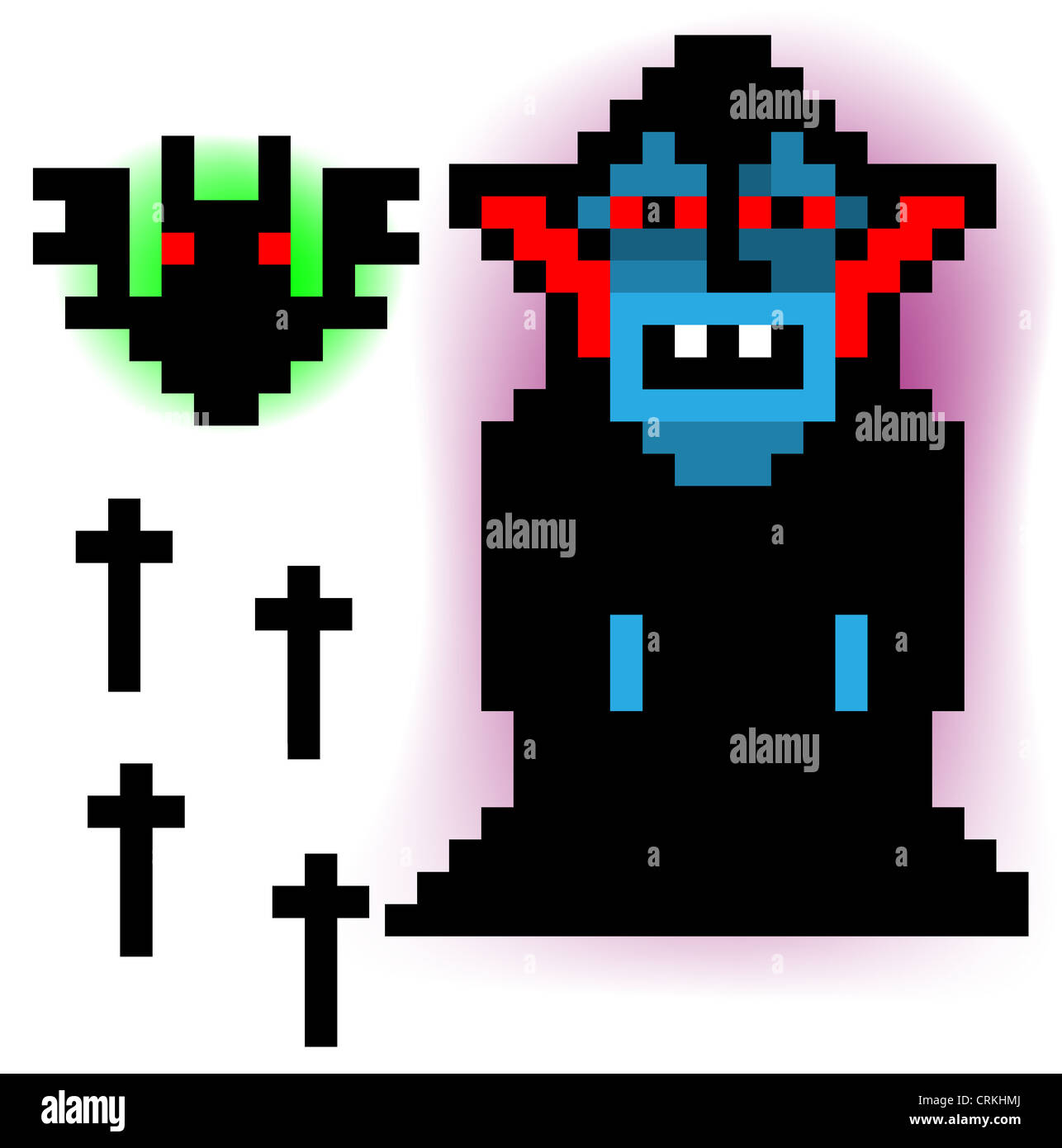 Bat pixel hi-res stock photography and images - Alamy