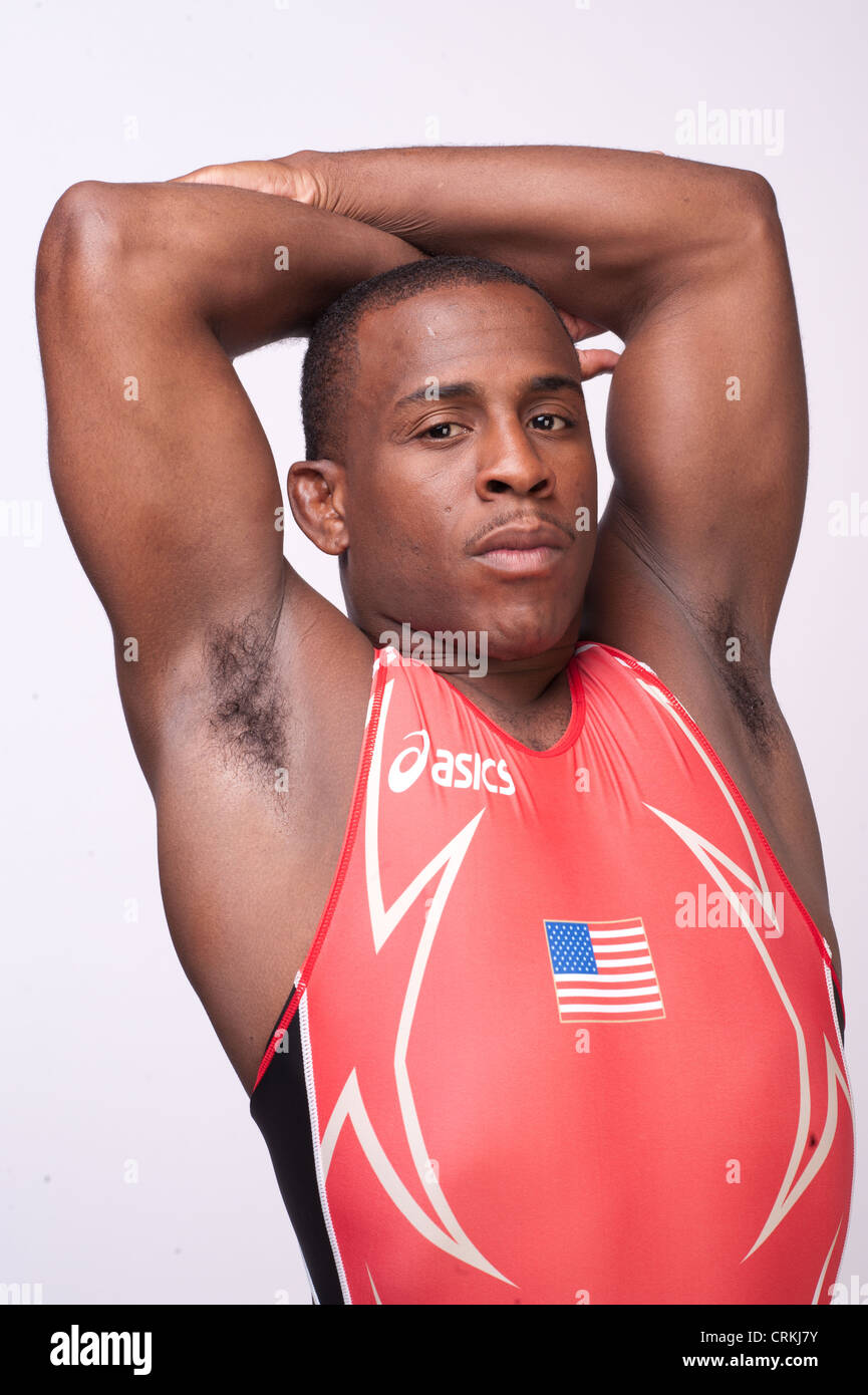 Wrestler Justin Lester at the Team USA Media Summit in Dallas, TX in ...