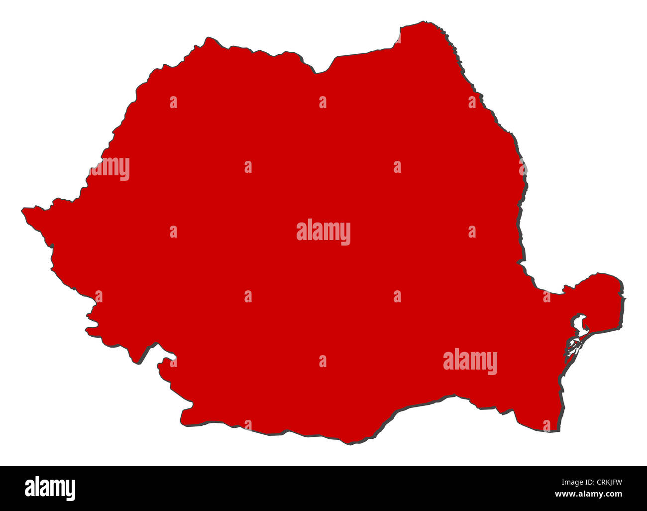 Political map of Romania with the several counties Stock Photo - Alamy
