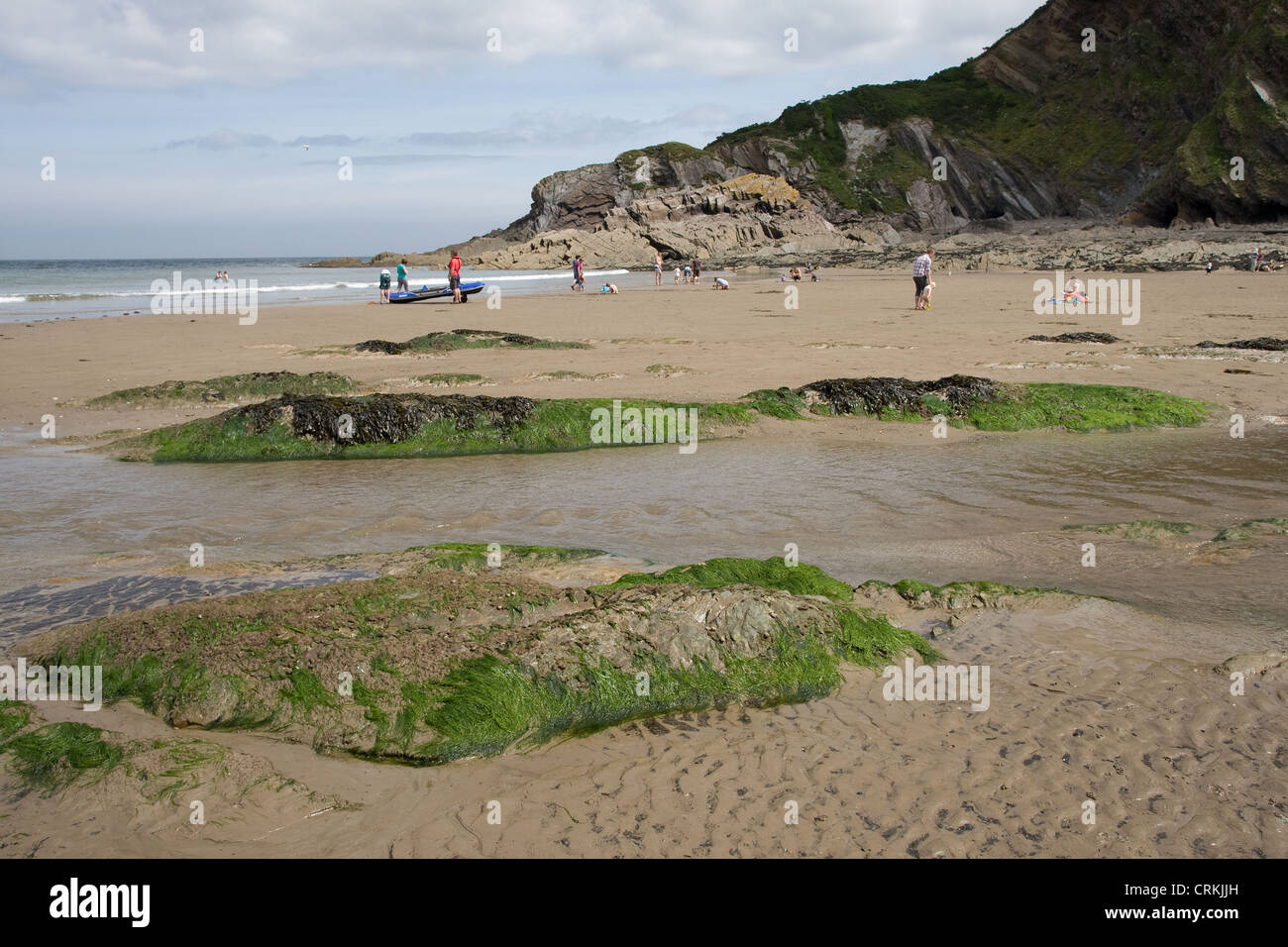 Combe Martin beach Devon England UK Stock Photo - Alamy