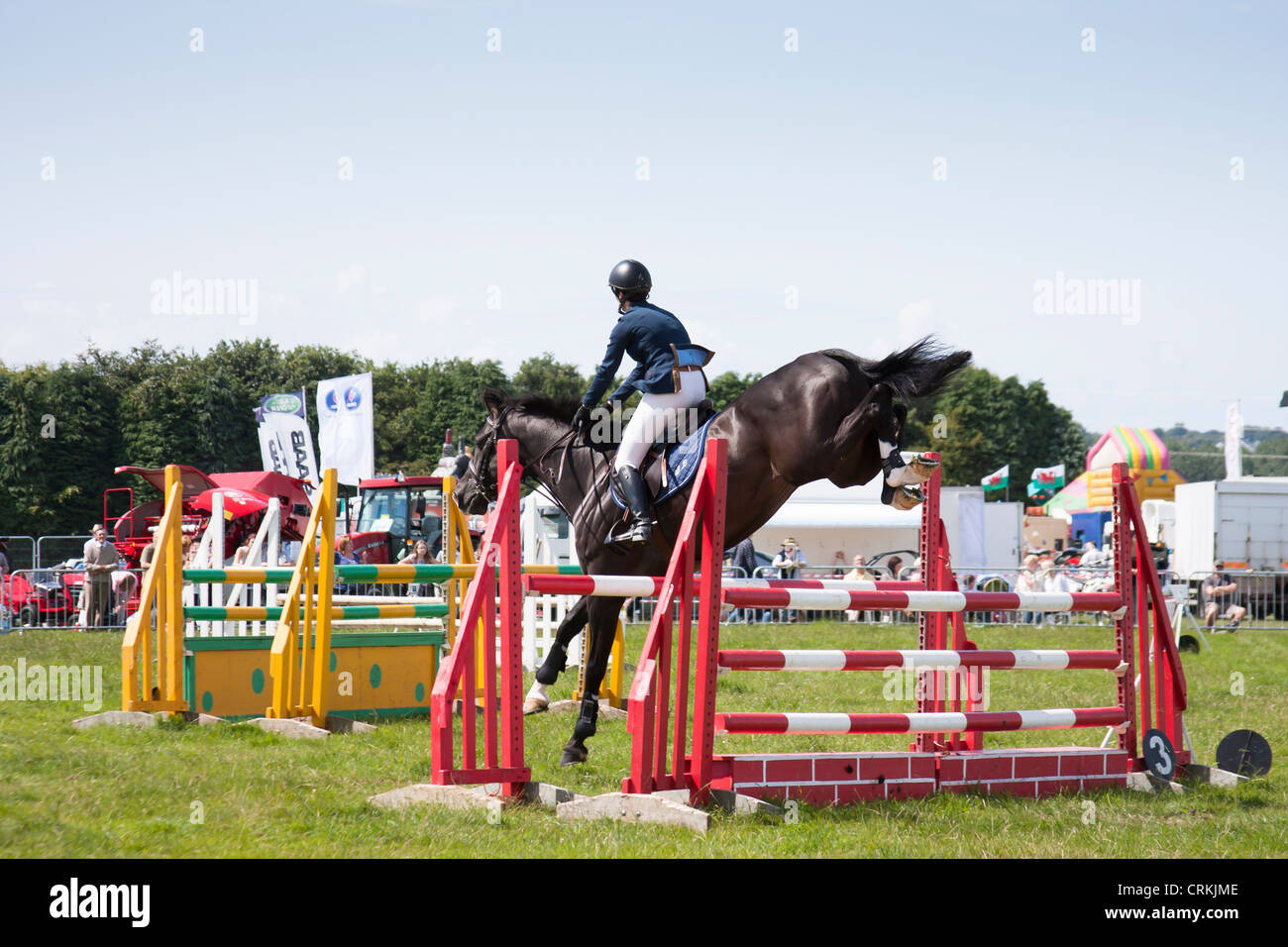 Show jumping at Showground Stock Photo - Alamy