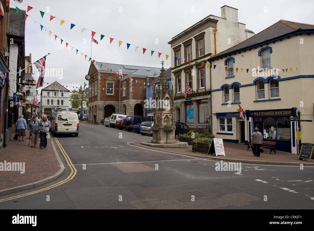 Main High street Great Torrington Devon Stock Photo - Alamy