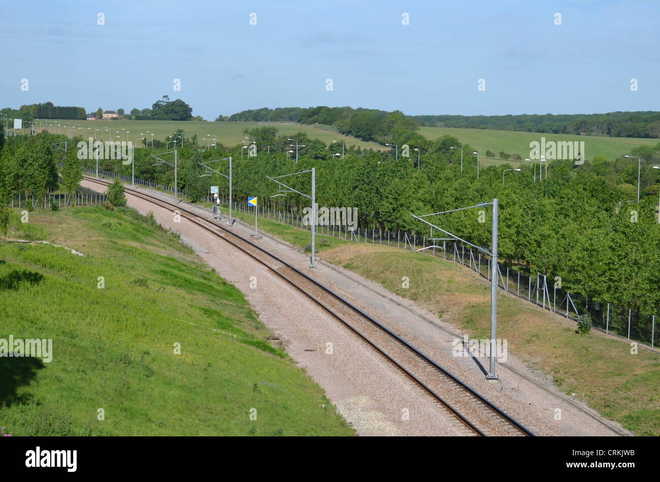 Rail track overhead hi-res stock photography and images - Alamy