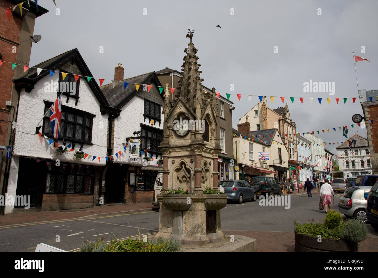 Main High street Great Torrington Devon Stock Photo - Alamy