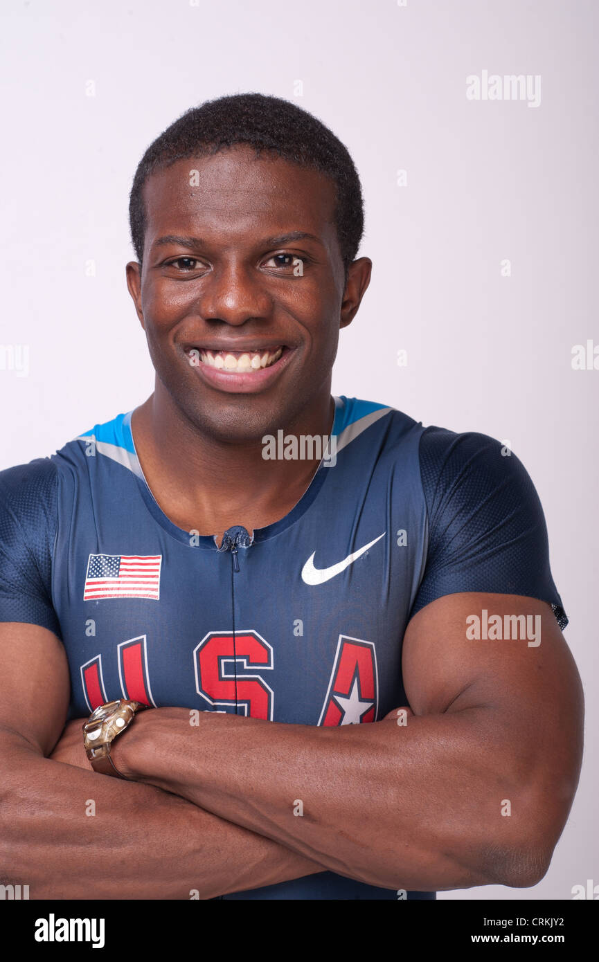 USA Paralympic sprinter Jerome Singleton poses at the Team USA Media ...