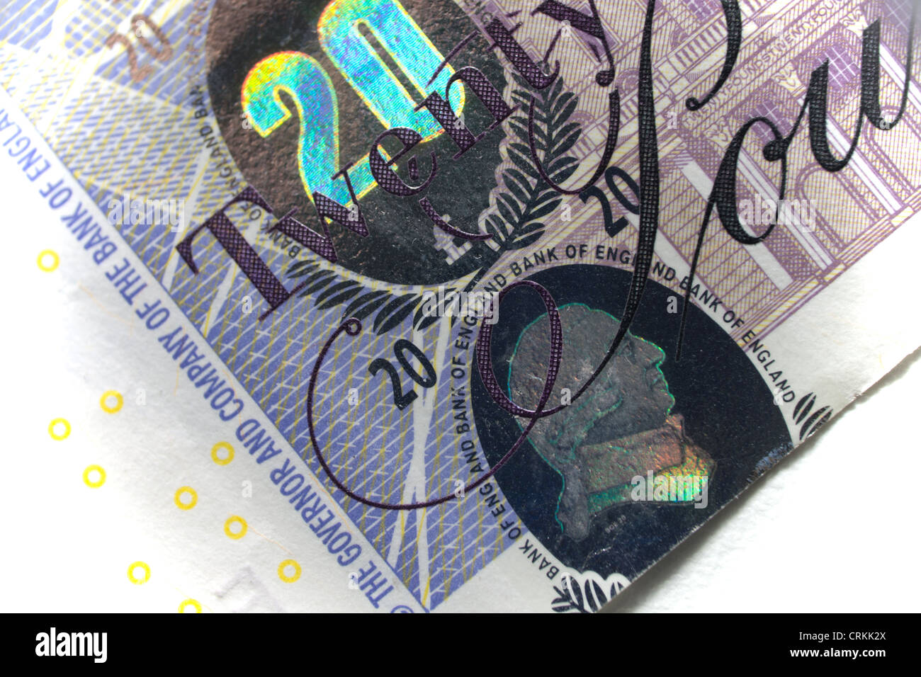 A picture of a £20 UK bank note Stock Photo - Alamy