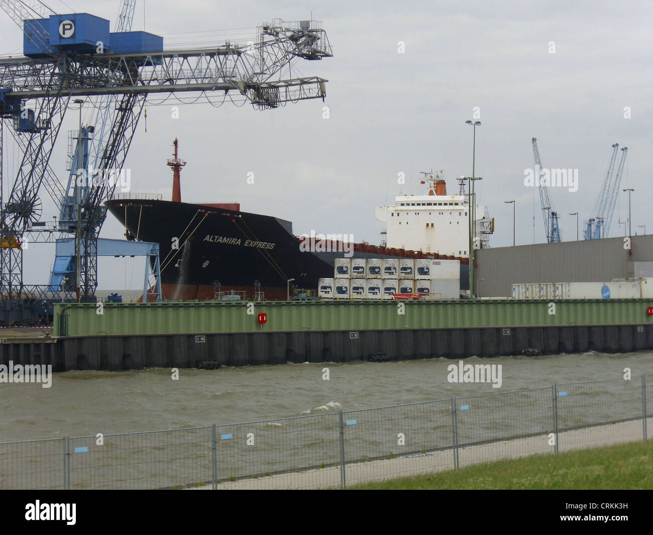 container ship Altamira Express from the German shipping line Hapag ...