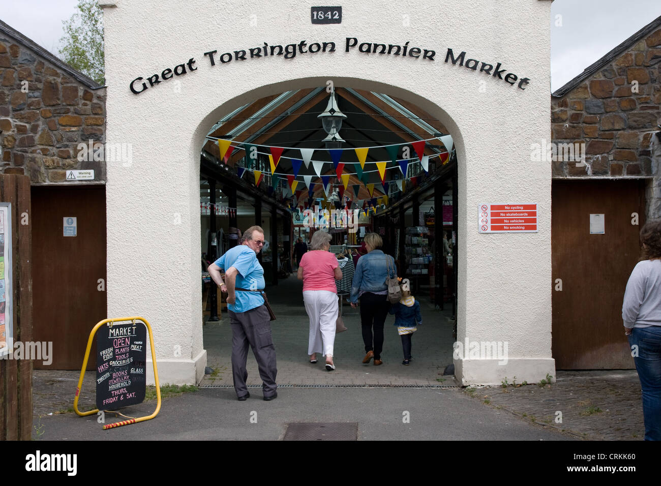 Main High street Great Torrington Devon Stock Photo - Alamy