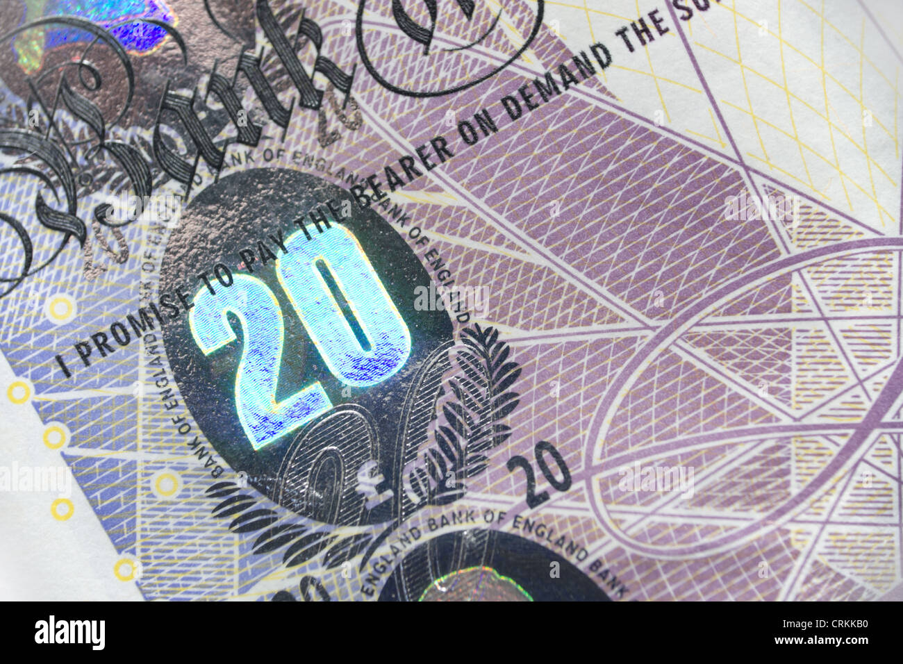 A picture of a UK £20 bank note Stock Photo - Alamy