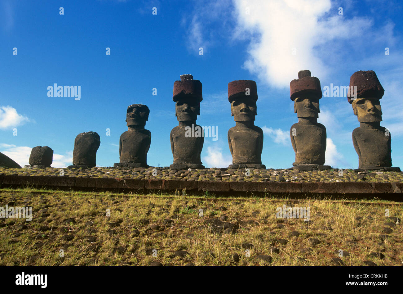 Moai Easter Island Chile Stock Photo - Alamy