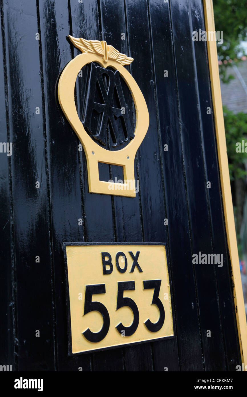 AA badge and box number on the AA box displayed at the Lakeland Motor ...